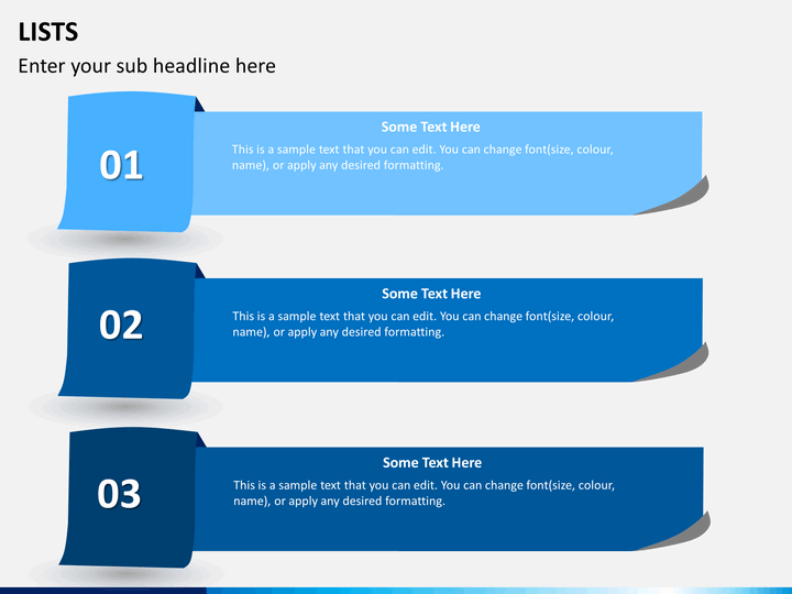 PowerPoint Lists | SketchBubble
