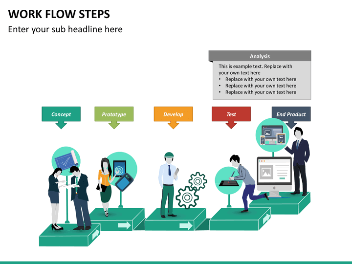 Work Flow PowerPoint Template | SketchBubble