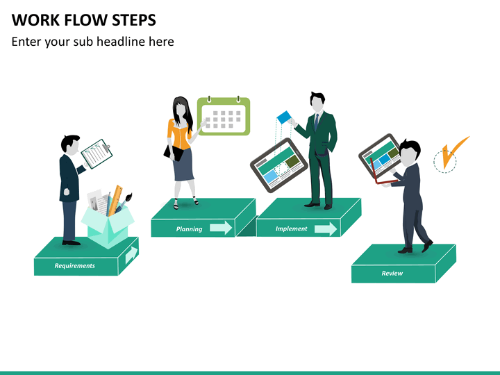 Work Flow PowerPoint Template | SketchBubble