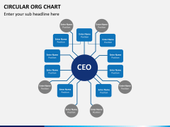 Circular ORG Chart PowerPoint Template | SketchBubble