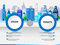 Vision and Targets PowerPoint Template | SketchBubble