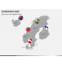 Scandinavia/Nordic Countries Map PowerPoint | SketchBubble