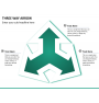 Three Way Arrow PowerPoint Template | SketchBubble