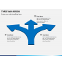 Three Way Arrow PowerPoint Template | SketchBubble