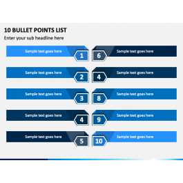 Free 10 Bullet Points List for PowerPoint and Google Slides