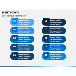 10 List Points PowerPoint Template and Google Slides Theme