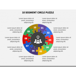 10 Segment Circle Puzzle for PowerPoint and Google Slides - PPT Slides