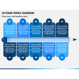 Free - 10 Stage Pencil Diagram PowerPoint Template and Google Slides Theme