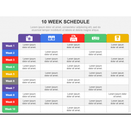 10 Week Schedule for PowerPoint and Google Slides - PPT Slides