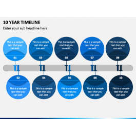 10 Year Timeline PowerPoint Template and Google Slides Theme