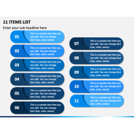 11 Items List PowerPoint Presentation Slides - PPT Template