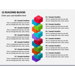 12 Building Blocks for PowerPoint and Google Slides - PPT Slides