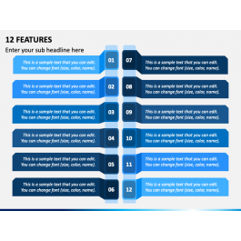 12 Features PowerPoint Presentation Slides - PPT Template