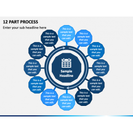 12 Part Process PowerPoint Template and Google Slides Theme