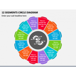 Free 12 Segments Circle Diagram PowerPoint Template & Google Slides