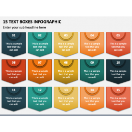 Free 15 Text Boxes Infographic for PowerPoint and Google Slides