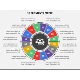 16 Segments Circle for PowerPoint and Google Slides - PPT Slides