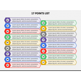 17 Points List for PowerPoint and Google Slides - PPT Slides