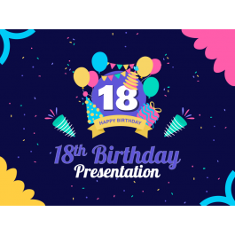 Free - 18th Birthday Presentation Template for PowerPoint and Google Slides