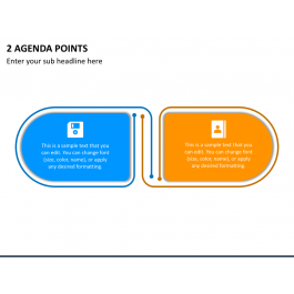2 Agenda Points PowerPoint Template - PPT Slides