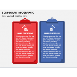 2 Clipboard Infographic PowerPoint Template and Google Slides Theme