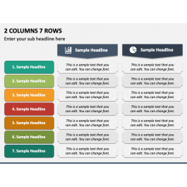 2 Columns 7 Rows for PowerPoint and Google Slides - PPT Slides