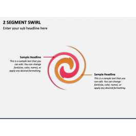2 Segment Swirl for PowerPoint and Google Slides - PPT Slides