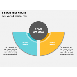 2 Stage Semi Circle for PowerPoint and Google Slides - PPT Slides