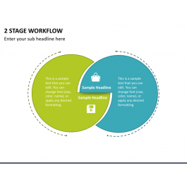2 Stage Workflow PowerPoint Template - PPT Slides