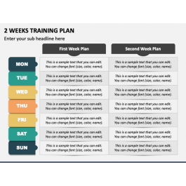 2 Weeks Training Plan PowerPoint and Google Slides Template - PPT Slides