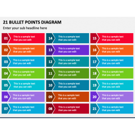 Free 21 Bullet Points for PowerPoint and Google Slides