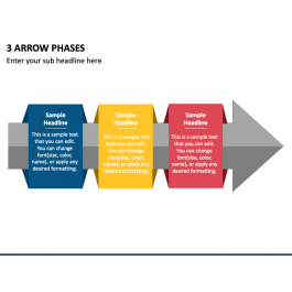 3 Arrow Phases PowerPoint Template - PPT Slides