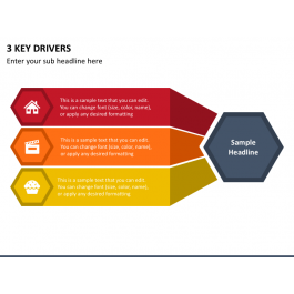 3 Key Drivers PowerPoint Template - PPT Slides