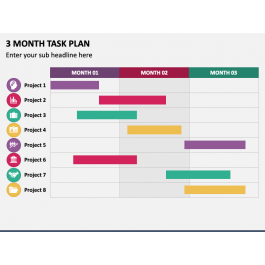 3 Month Task Plan PowerPoint Template and Google Slides Theme