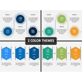 3 Month Timeline PowerPoint and Google Slides Template - PPT Slides