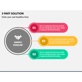 3 Part Solution PowerPoint Template and Google Slides Theme