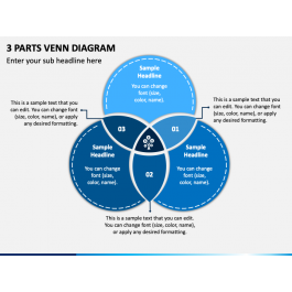 3 Parts Venn Diagram PowerPoint Presentation Slides - PPT Template