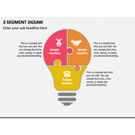 3 Segment Jigsaw for PowerPoint and Google Slides - PPT Slides