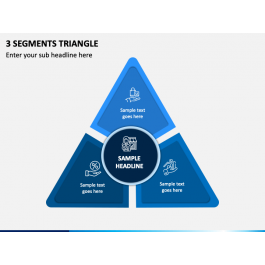Free 3 Segments Triangle for PowerPoint and Google Slides