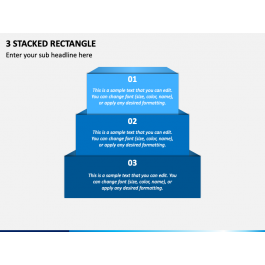 3 Stacked Rectangle PowerPoint Presentation Slides - PPT Template