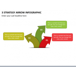 3 Strategy Arrow infographic PowerPoint Template - PPT Slides