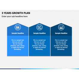 3 Years Growth Plan PowerPoint Presentation Slides - PPT Template