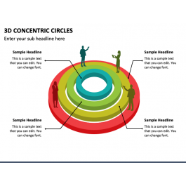 3D Concentric Circles for PowerPoint and Google Slides - PPT Slides