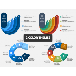 3D Curved Arrows for PowerPoint and Google Slides - PPT Slides