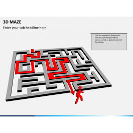 3D Maze PowerPoint and Google Slides Template - PPT Slides