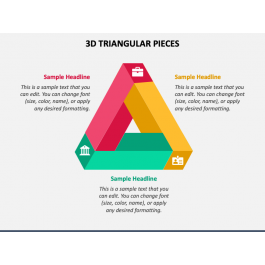 3D Triangular Pieces for PowerPoint and Google Slides - PPT Slides