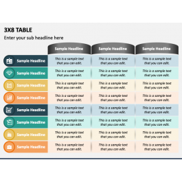3x8 Table for PowerPoint and Google Slides - PPT Slides