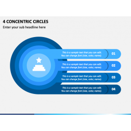 4 Concentric Circles PowerPoint Presentation Slides - PPT Template