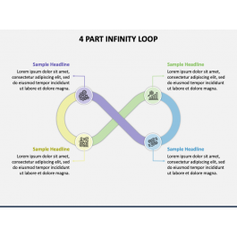 4 Part Infinity Loop for PowerPoint and Google Slides - PPT Slides