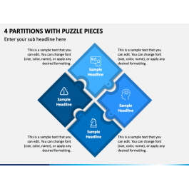 4 Partitions With Puzzle Pieces PowerPoint Presentation Slides - PPT ...